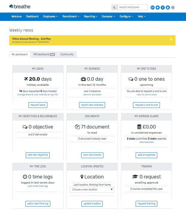 Breathe HR - Rectools.io