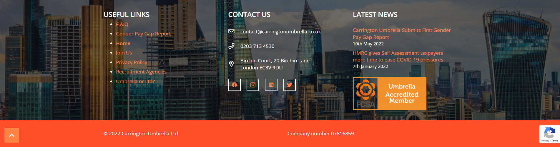 Carrington Umbrella - Rectools.io