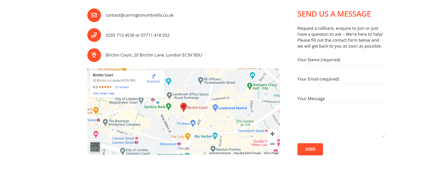 Carrington Umbrella - Rectools.io