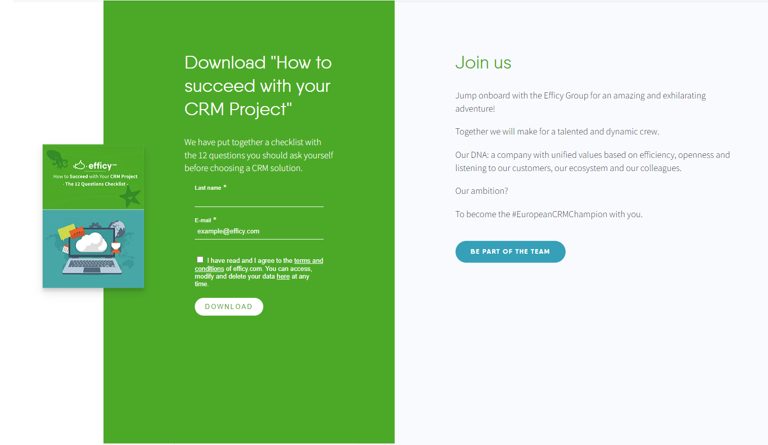 Efficy CRM - Rectools.io
