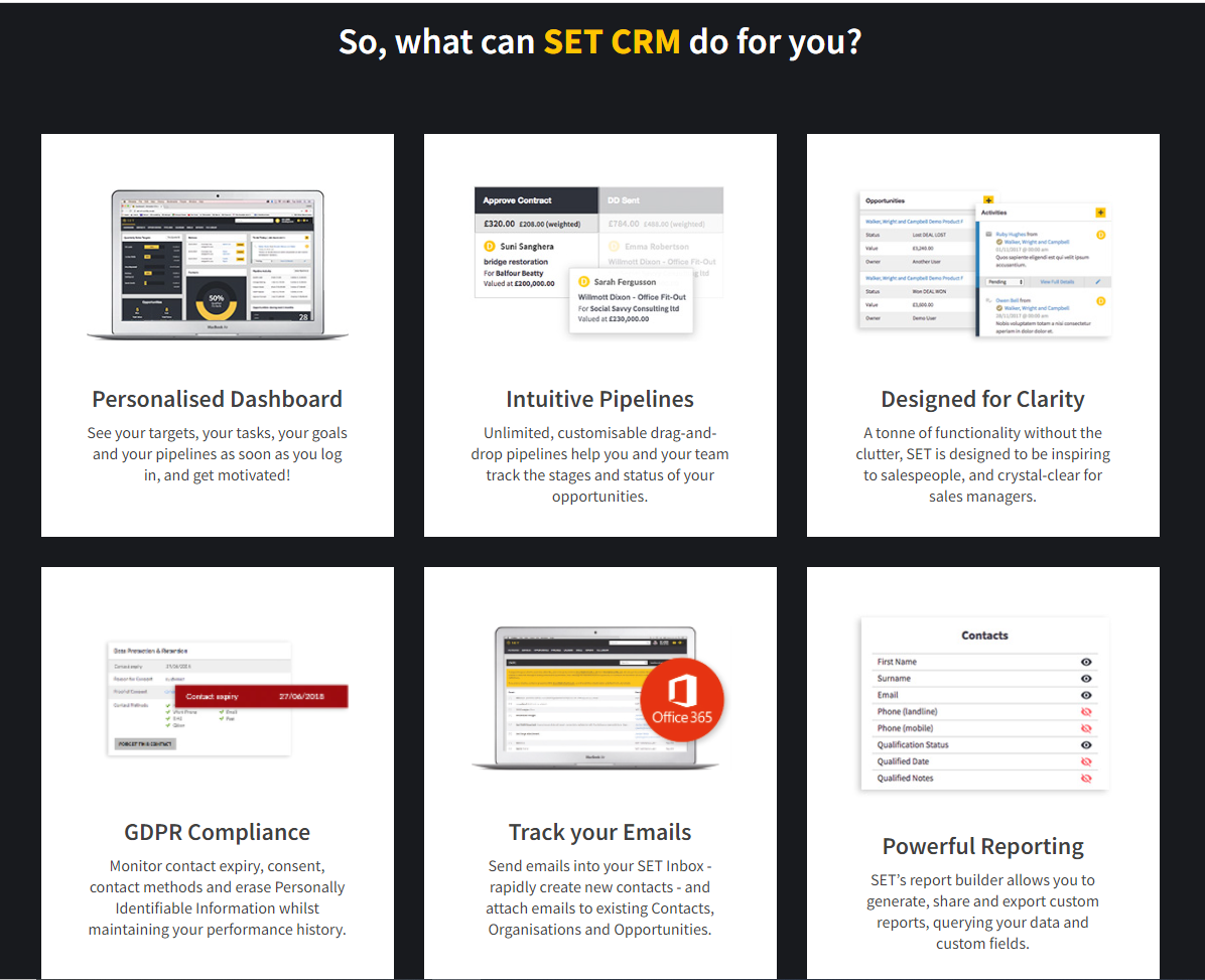 SET CRM - Rectools.io