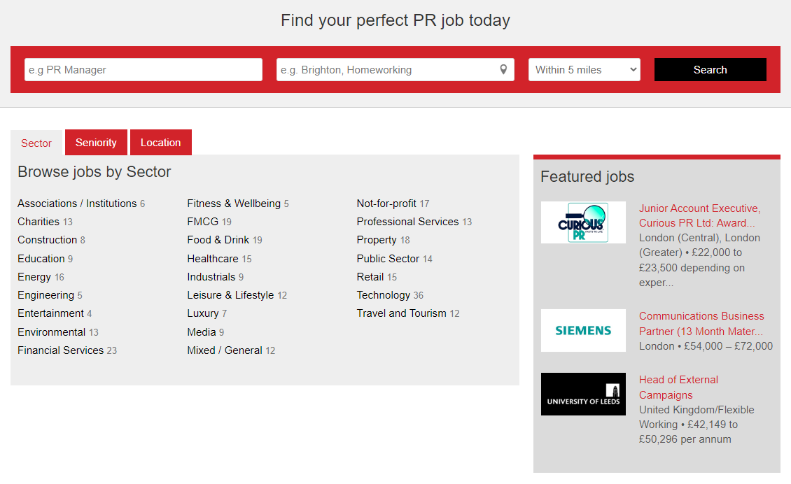PRWeek Jobs - Rectools.io
