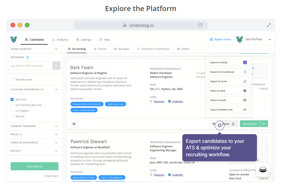 Underdog.io - Rectools.io