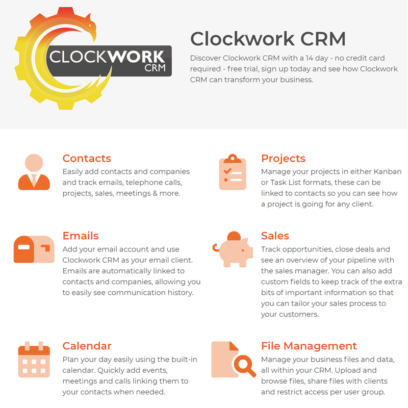 Clockwork CRM - Rectools.io