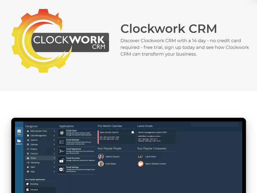 Clockwork CRM - Rectools.io