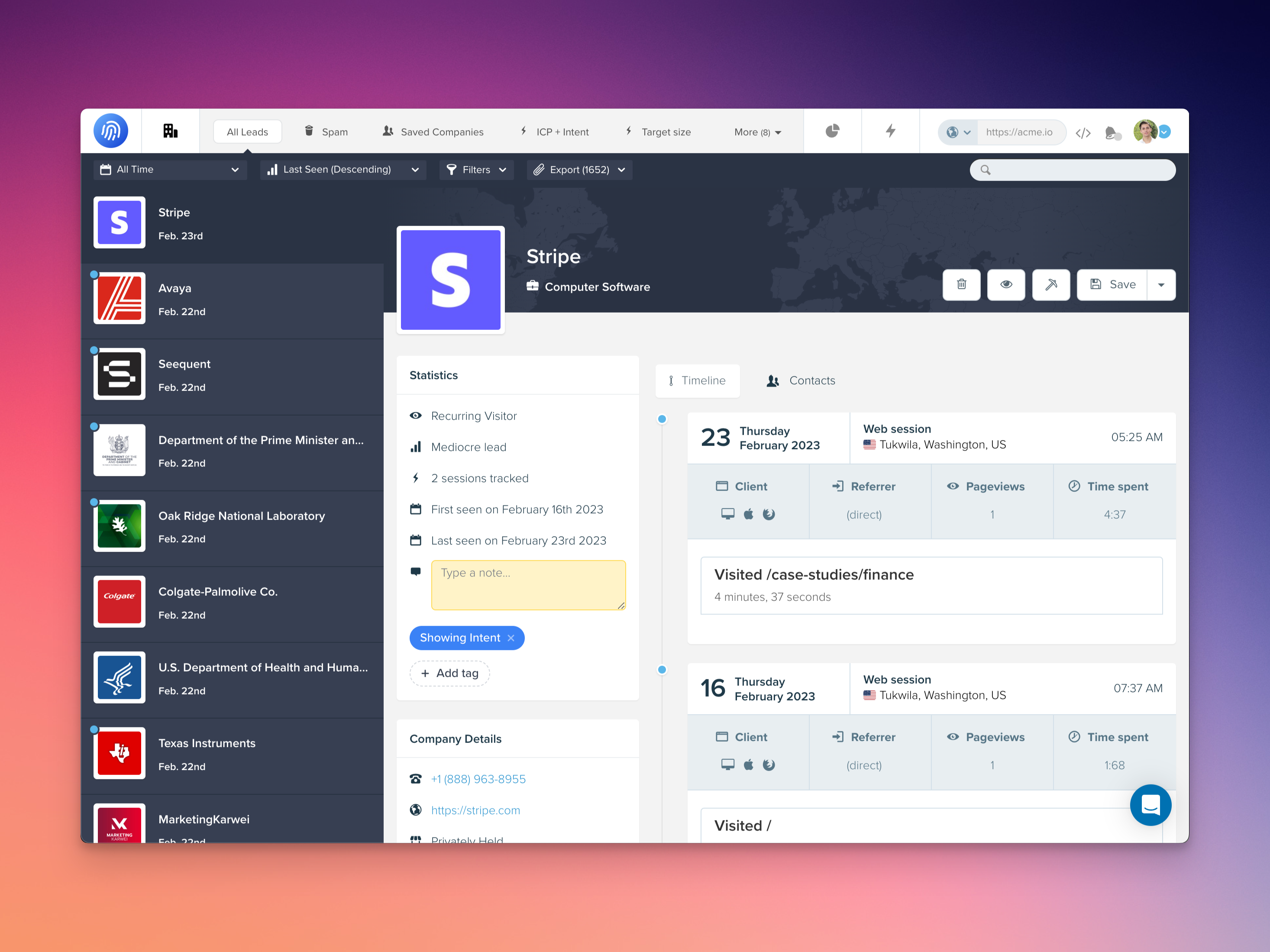 Snitcher - Rectools.io